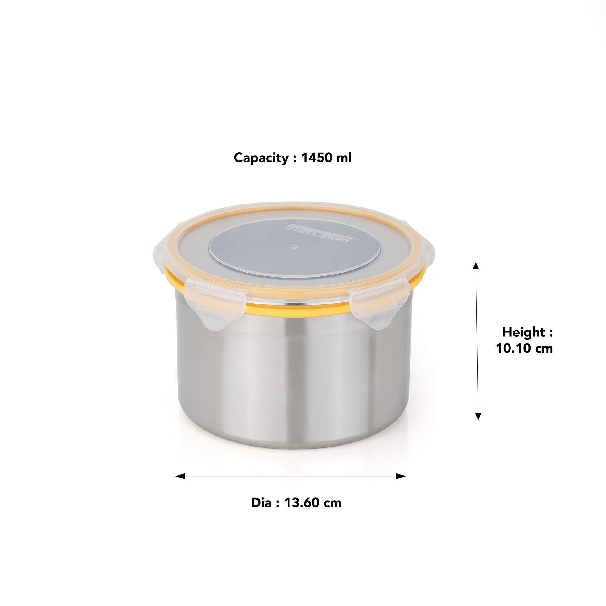 Steellock Container - 1450ML