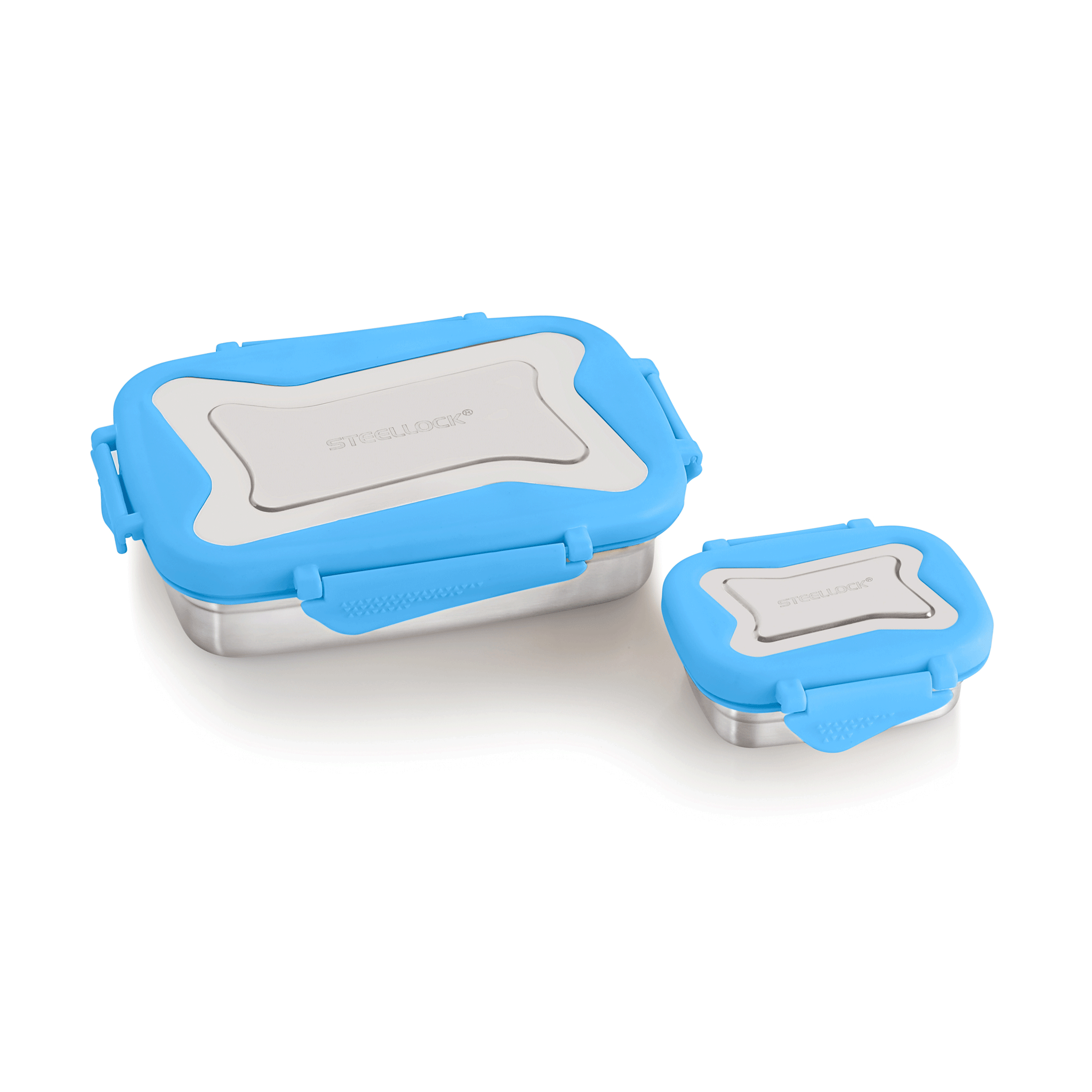 Smart Stainless Steel Container - Rectangle Combo - 170ml + 750ml